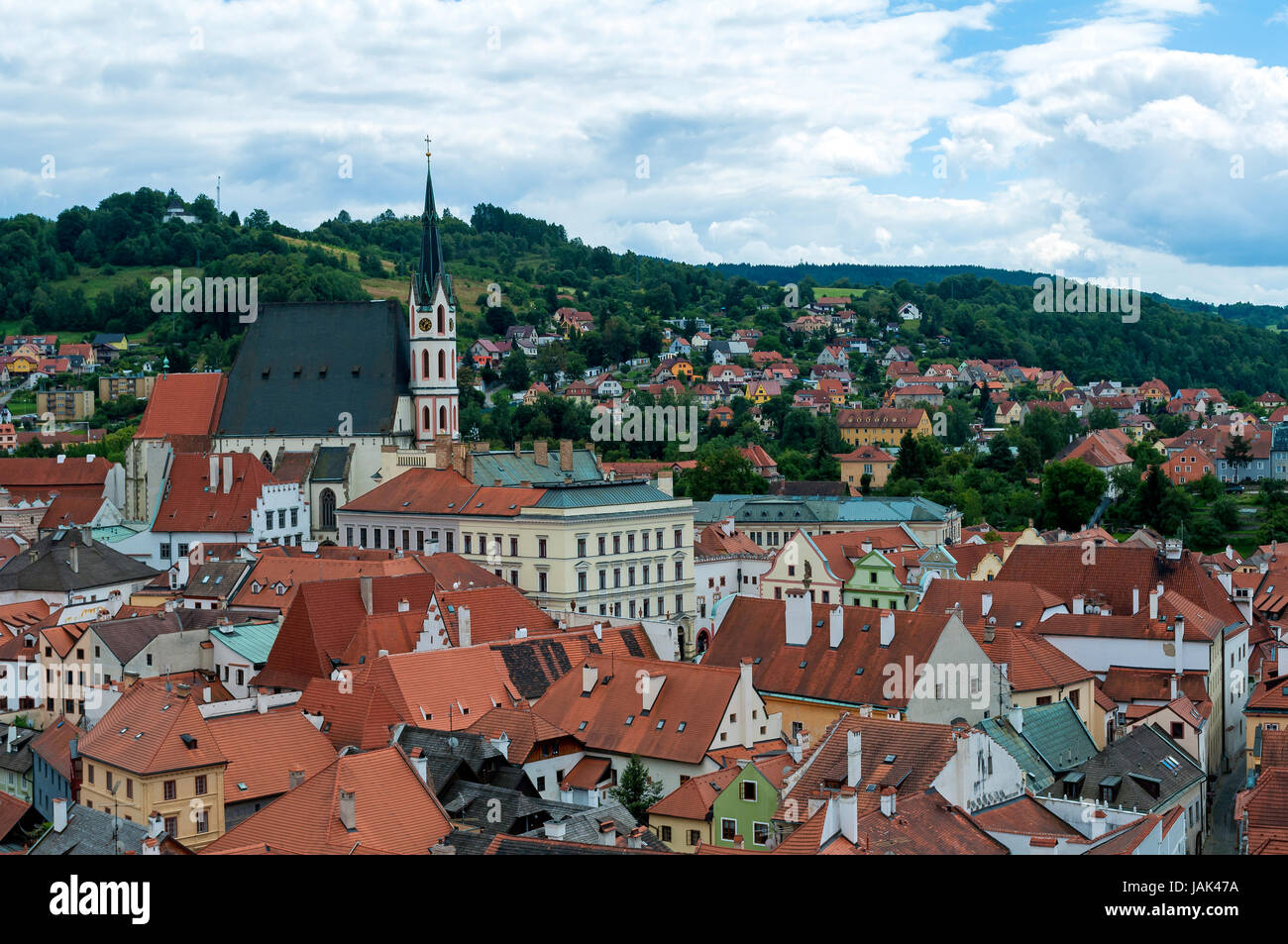 Medieval town of Cesky Krumlov, Czech Republic Stock Photo - Alamy