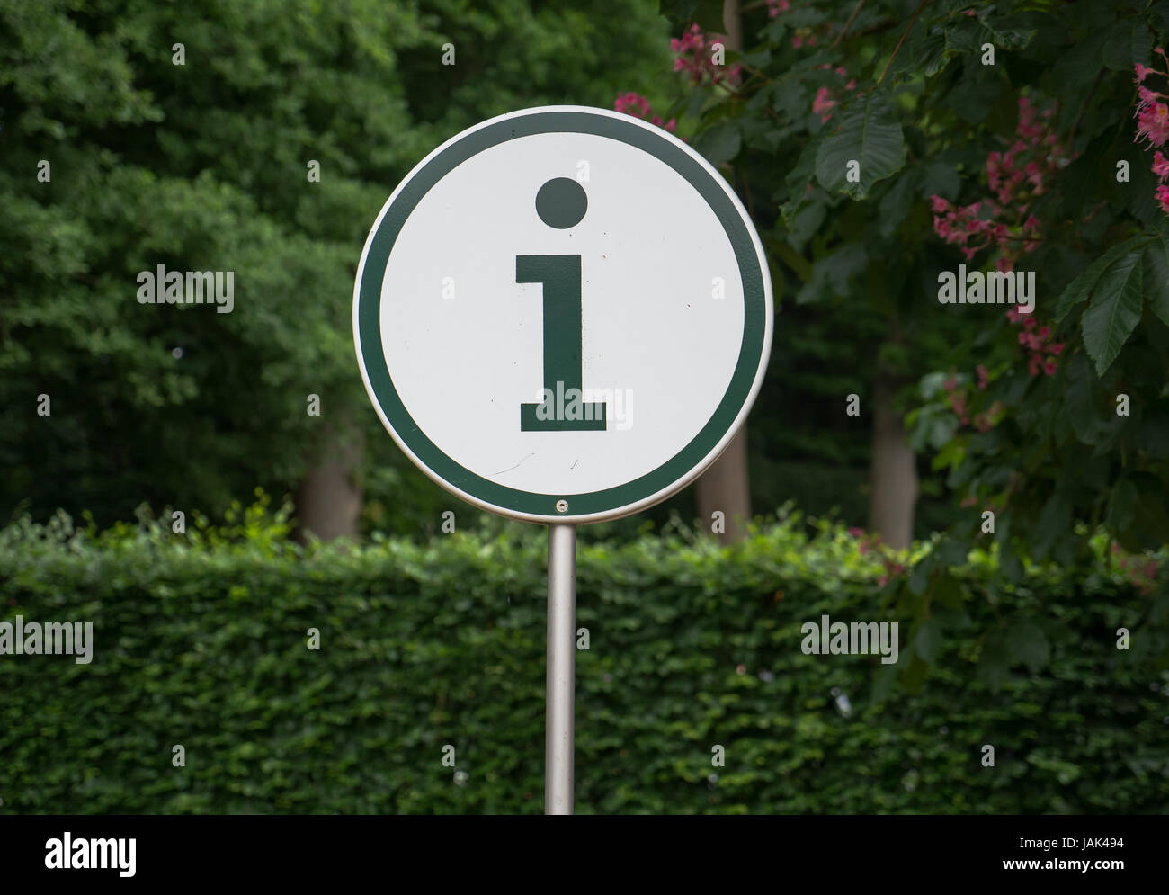 Shield indicting an information panel Stock Photo - Alamy