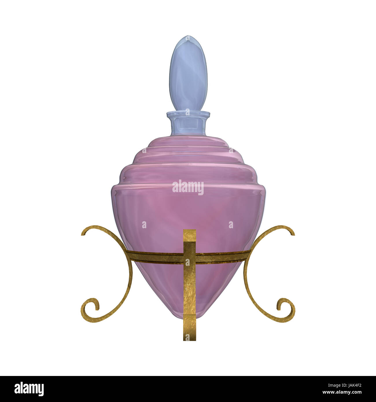 3D digital render of a bottle of elixir isolated on white background ...