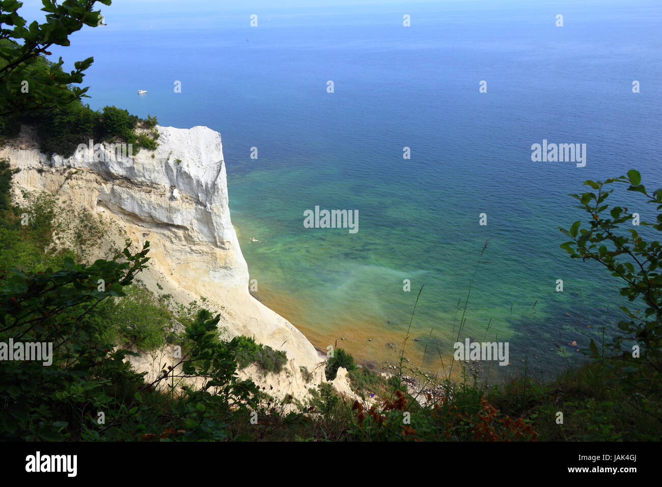 chalk cliffs of moen in denmark Stock Photo - Alamy