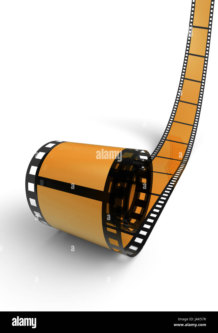 Blanko Filmrolle Orange 03 Stock Photo - Alamy