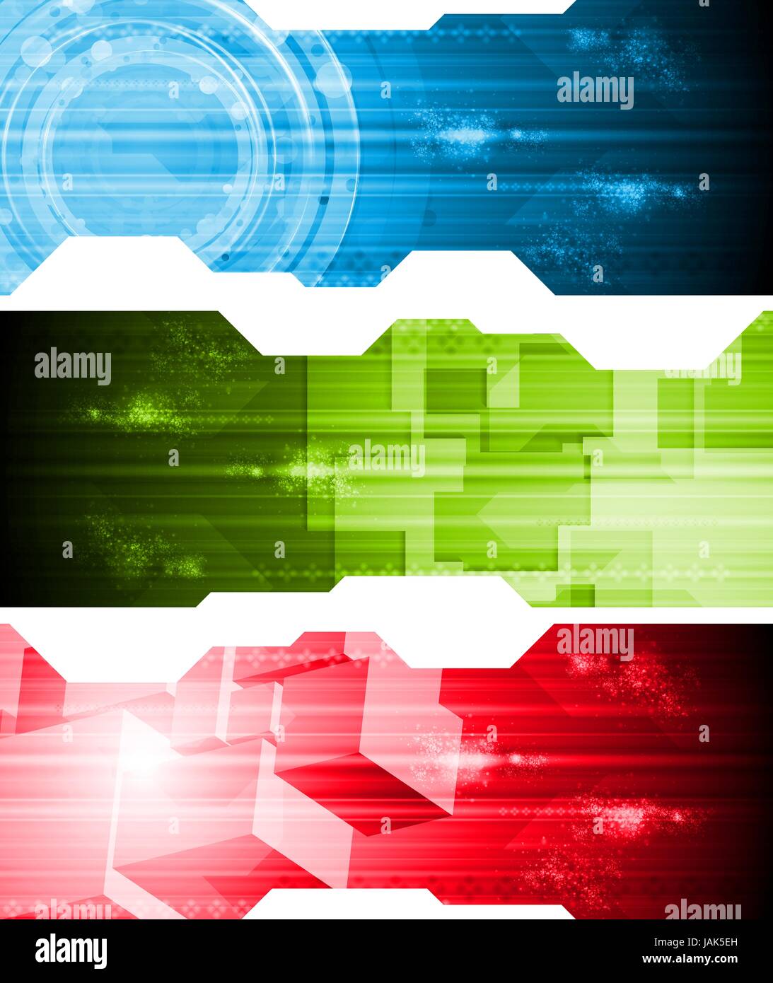 Concept technology bright vector banners Stock Photo - Alamy