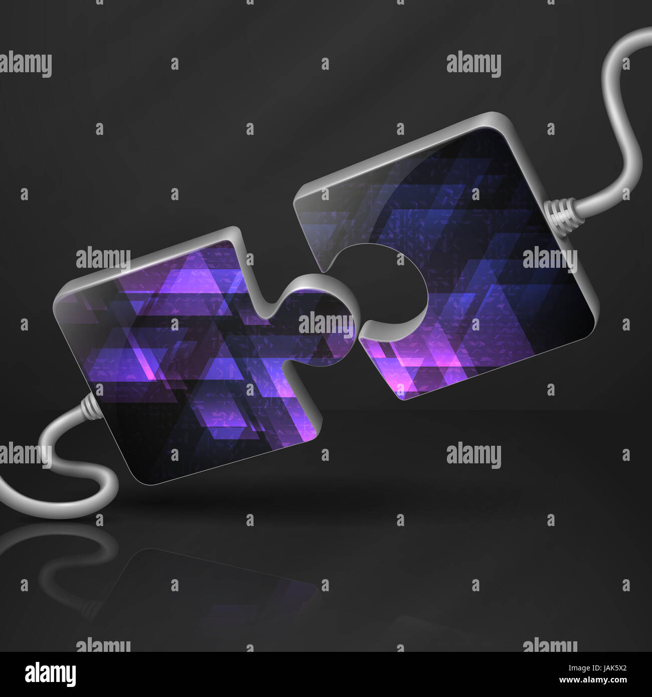 Modern Puzzle Template. Vector Illustration. Eps 10 Stock Photo - Alamy