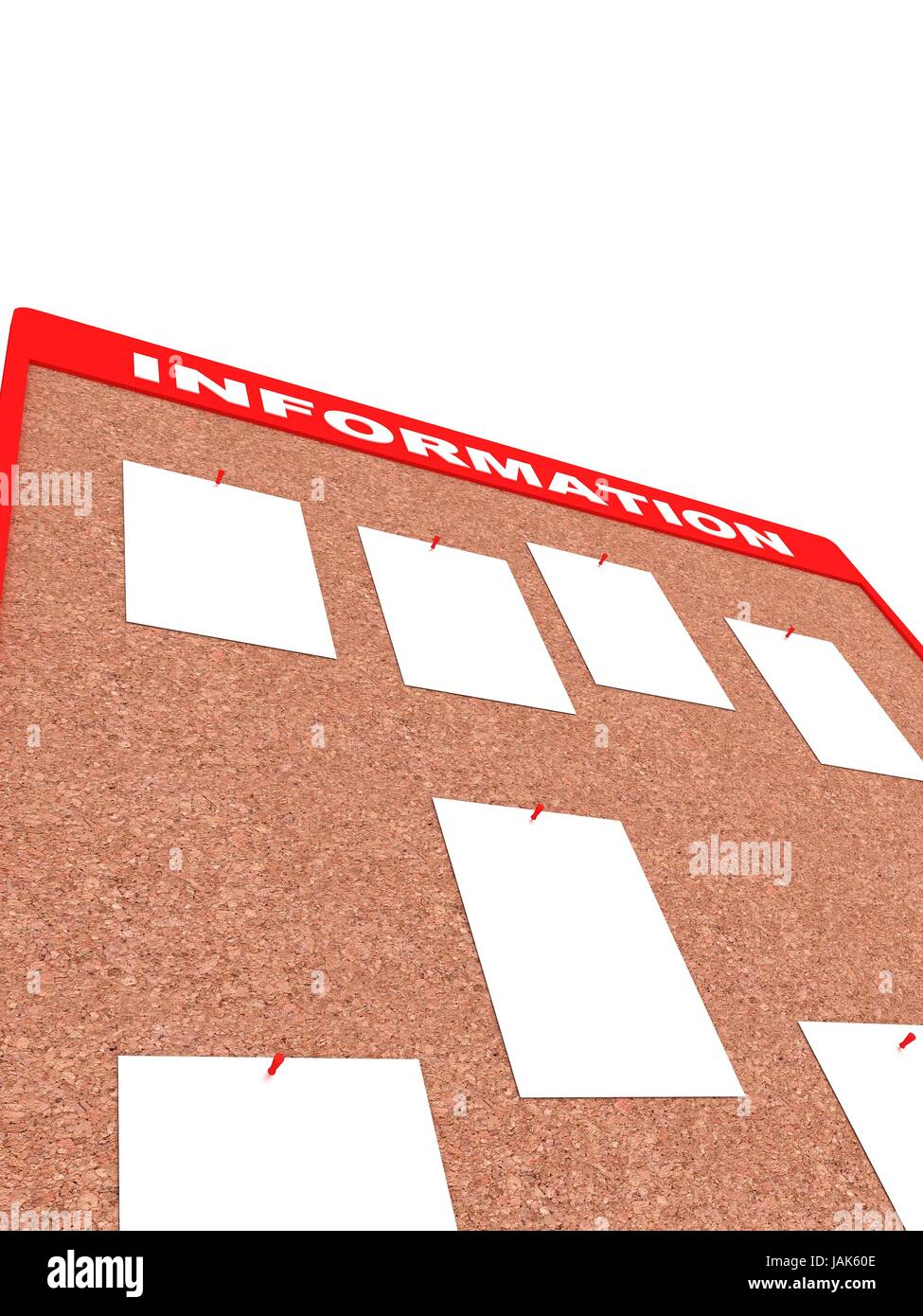 Information board with paper sheets Stock Photo - Alamy