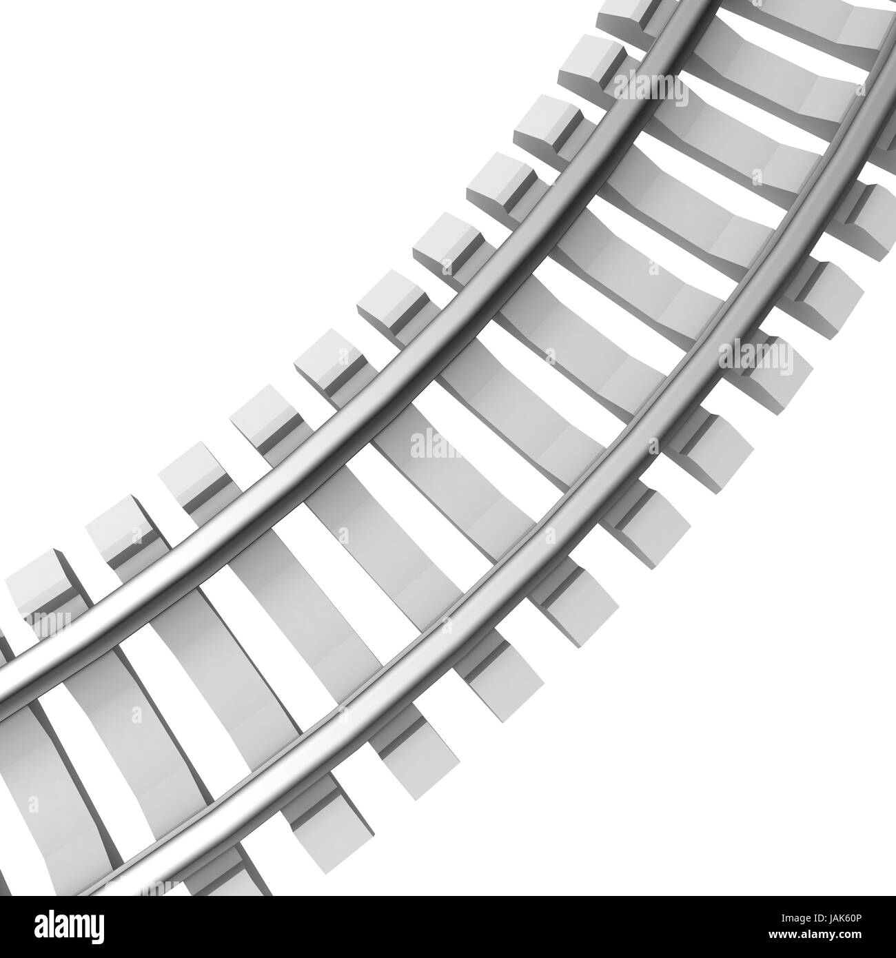 Curved railroad track illustration hi-res stock photography and images ...
