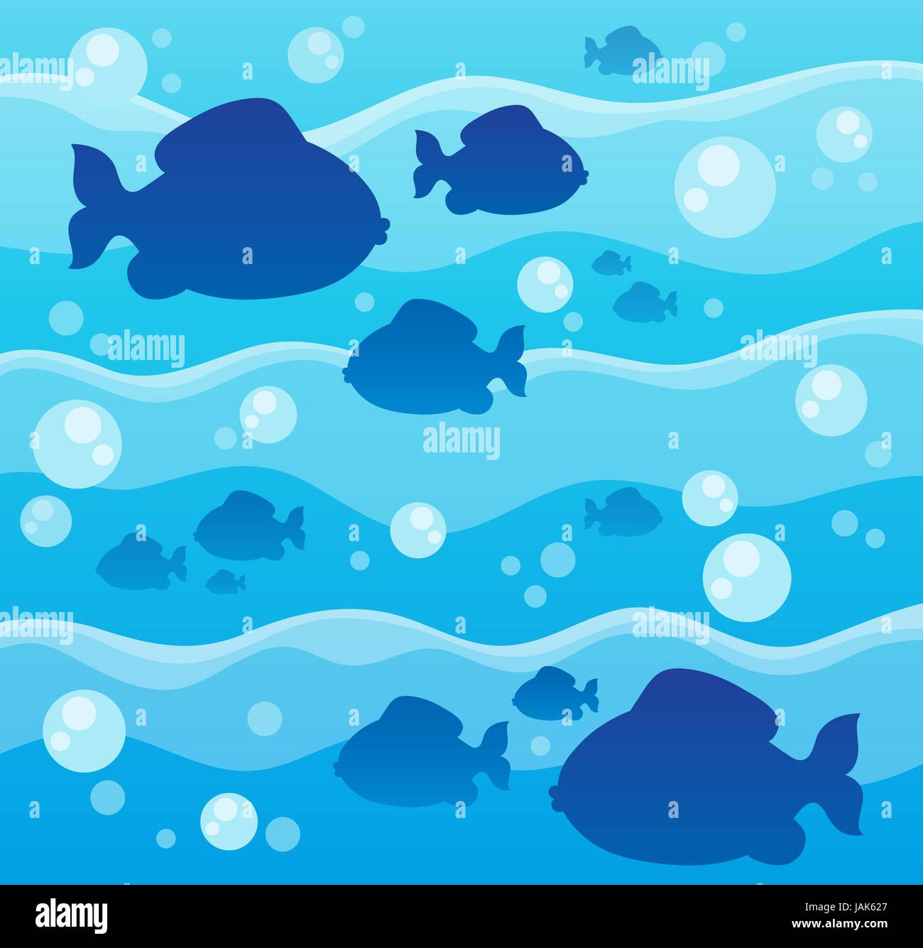 Fish theme image 8 - picture illustration Stock Photo - Alamy