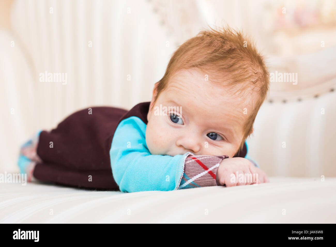 Portrait of a beautiful little baby. Close-up Stock Photo - Alamy