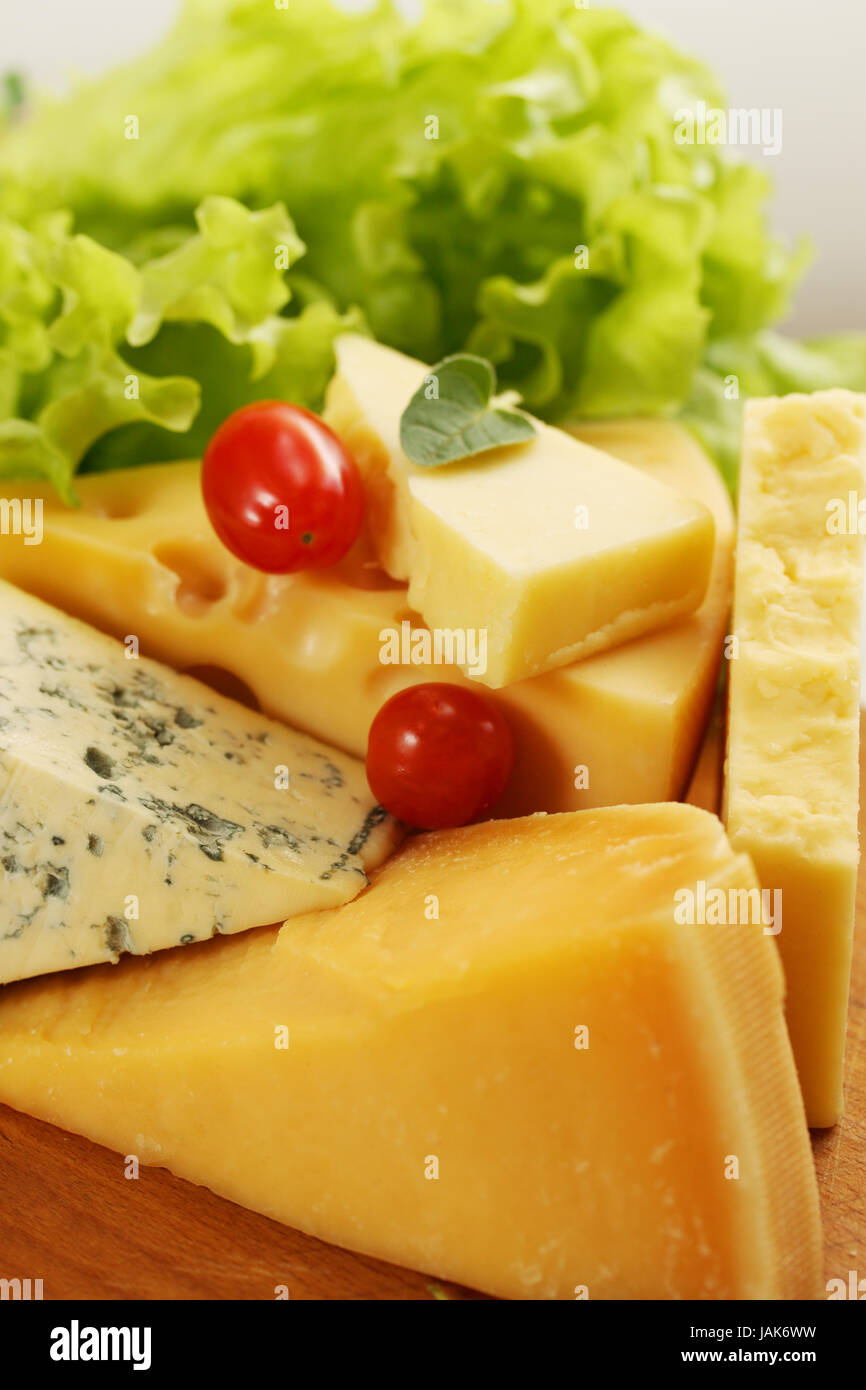 Still life of different types of cheese Stock Photo - Alamy