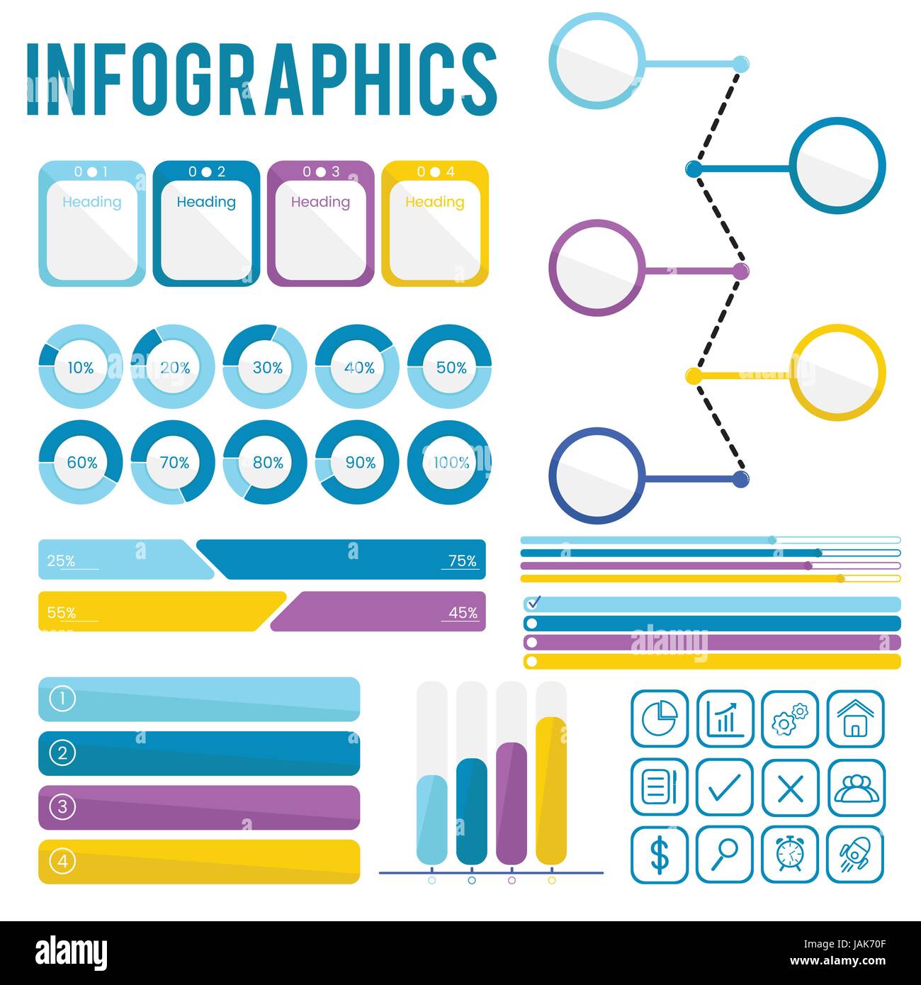 Set Collection of Infographics Stock Vector Image & Art - Alamy