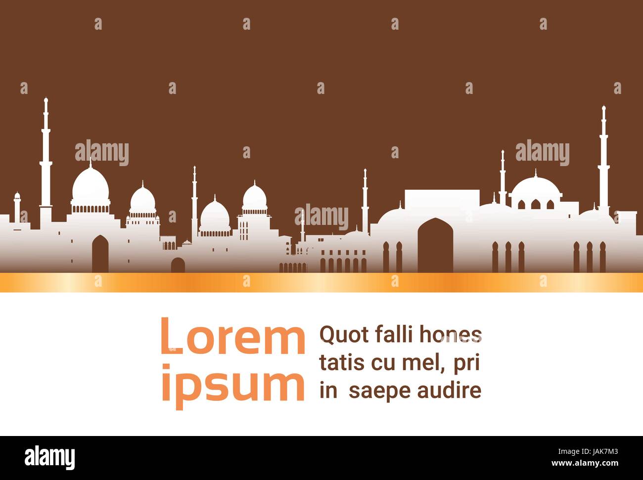 Muslim Cityscape Nabawi Mosque Building Religion Stock Vector Image ...