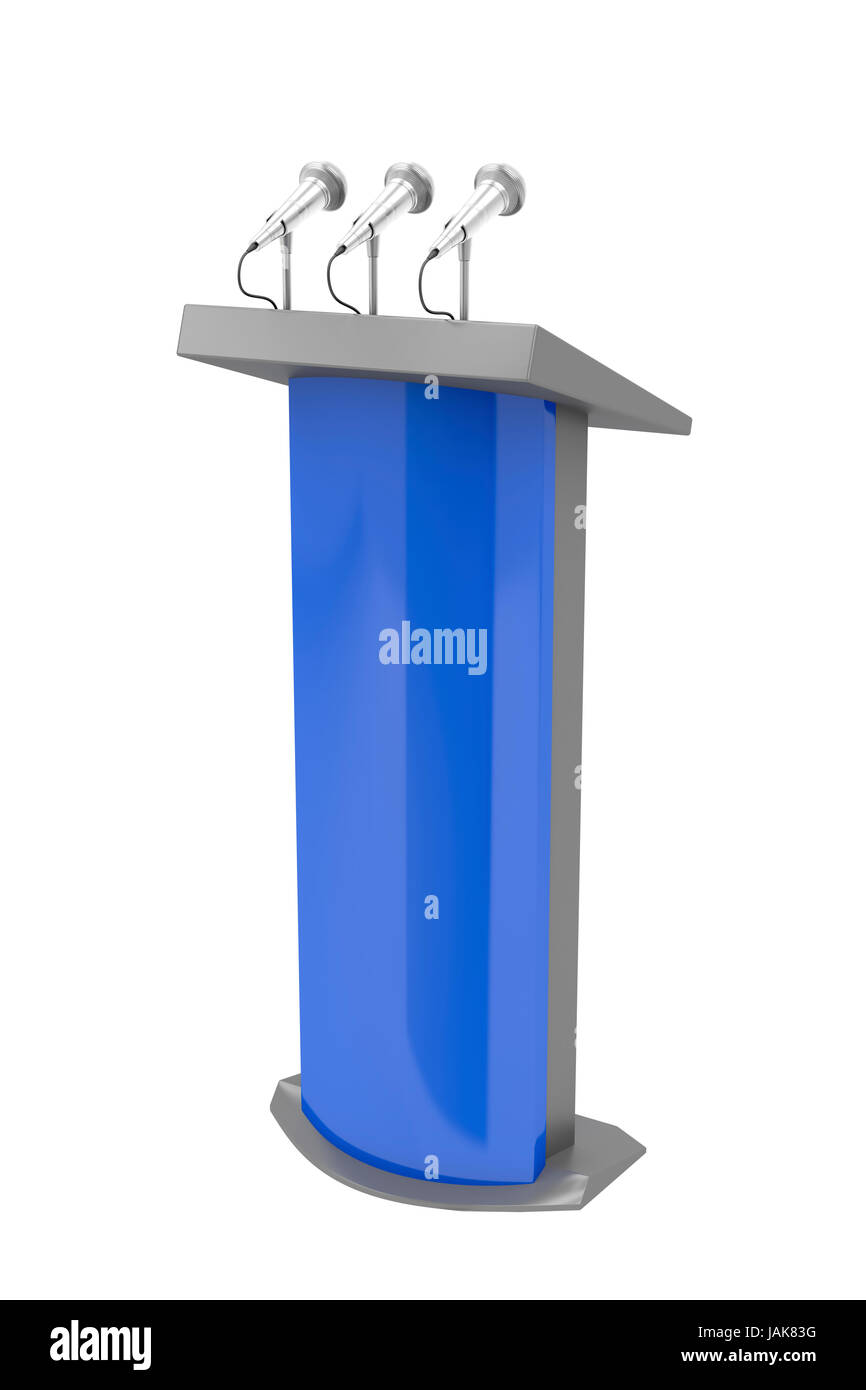 Tribune isolated on white background Stock Photo - Alamy