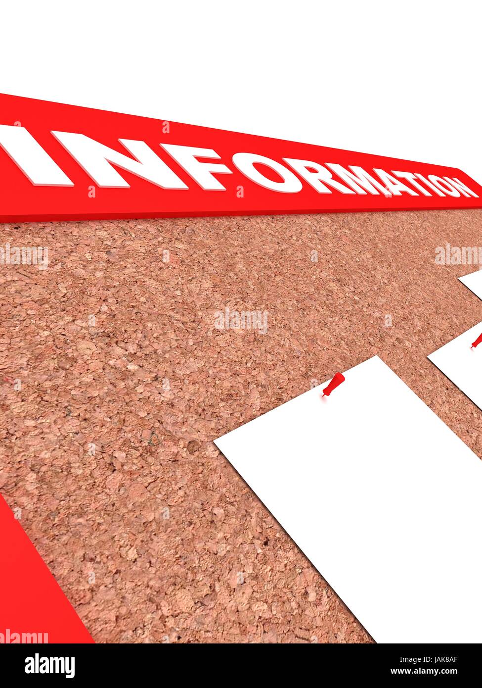 Information board with paper sheets Stock Photo - Alamy