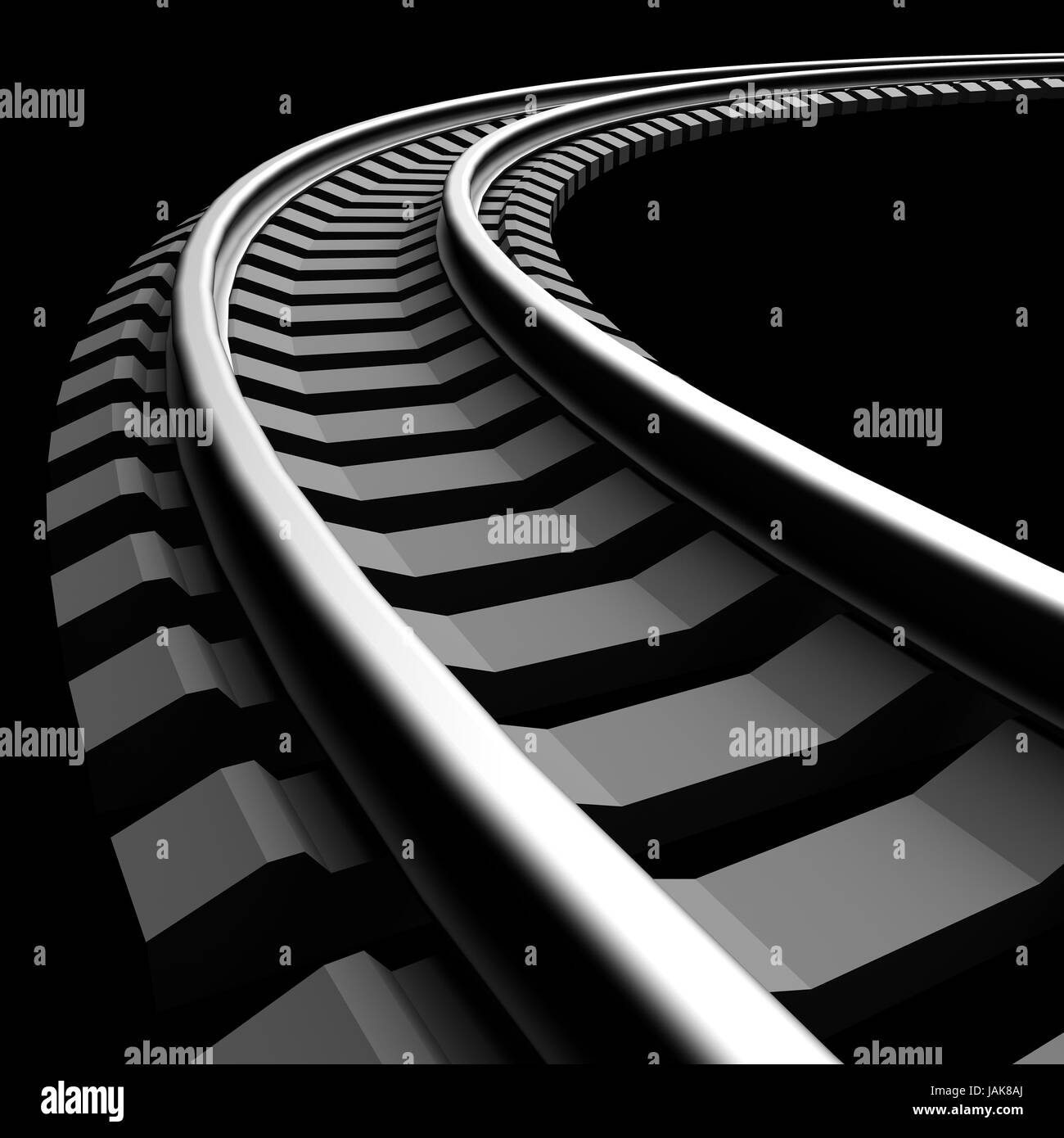 Curved railroad track illustration hi-res stock photography and images ... Curved railroad track illustration hi-res stock photography and images ...