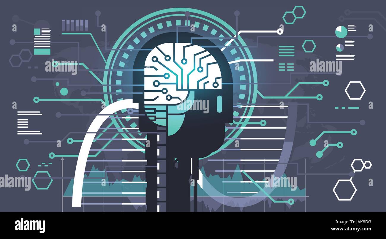Abstract Brain Neurons Activity, Medicine Thinking Intelligence Concept ...
