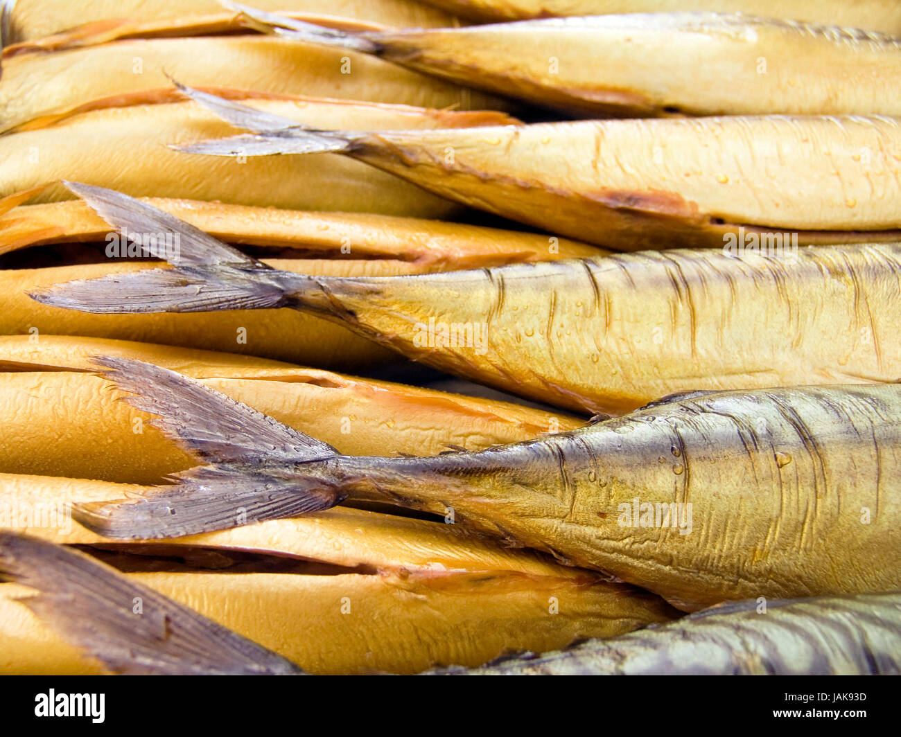 The beautiful big mackerels on a counter Stock Photo - Alamy