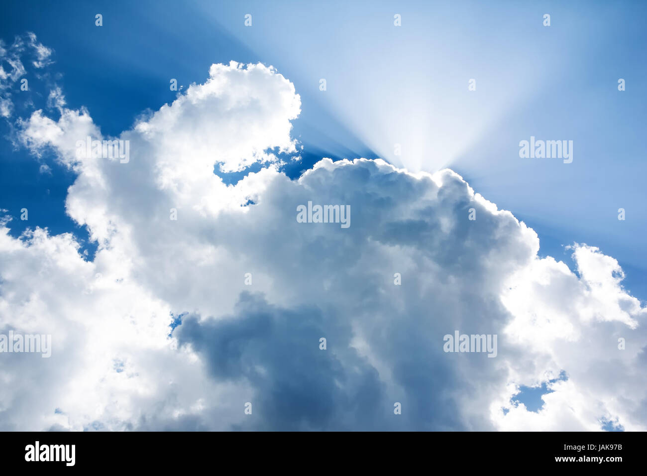 light rays from clouds Stock Photo - Alamy