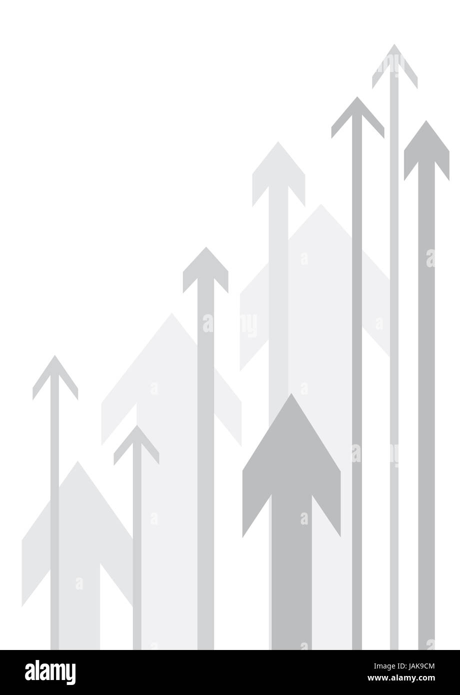 Simple up arrows on a white background Stock Photo - Alamy