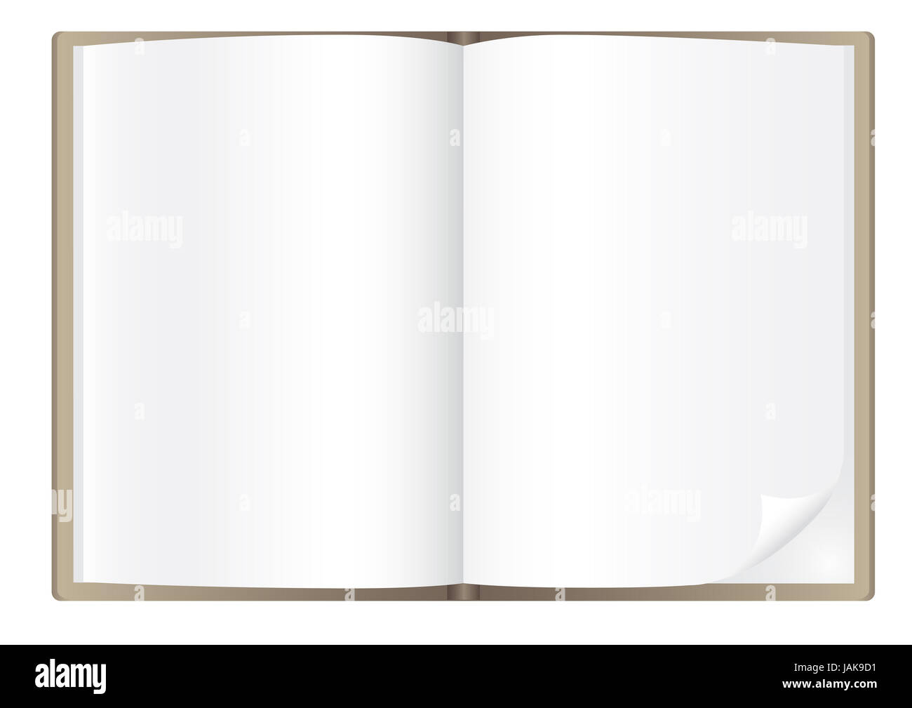 Simple book isolated on the white background Stock Photo - Alamy