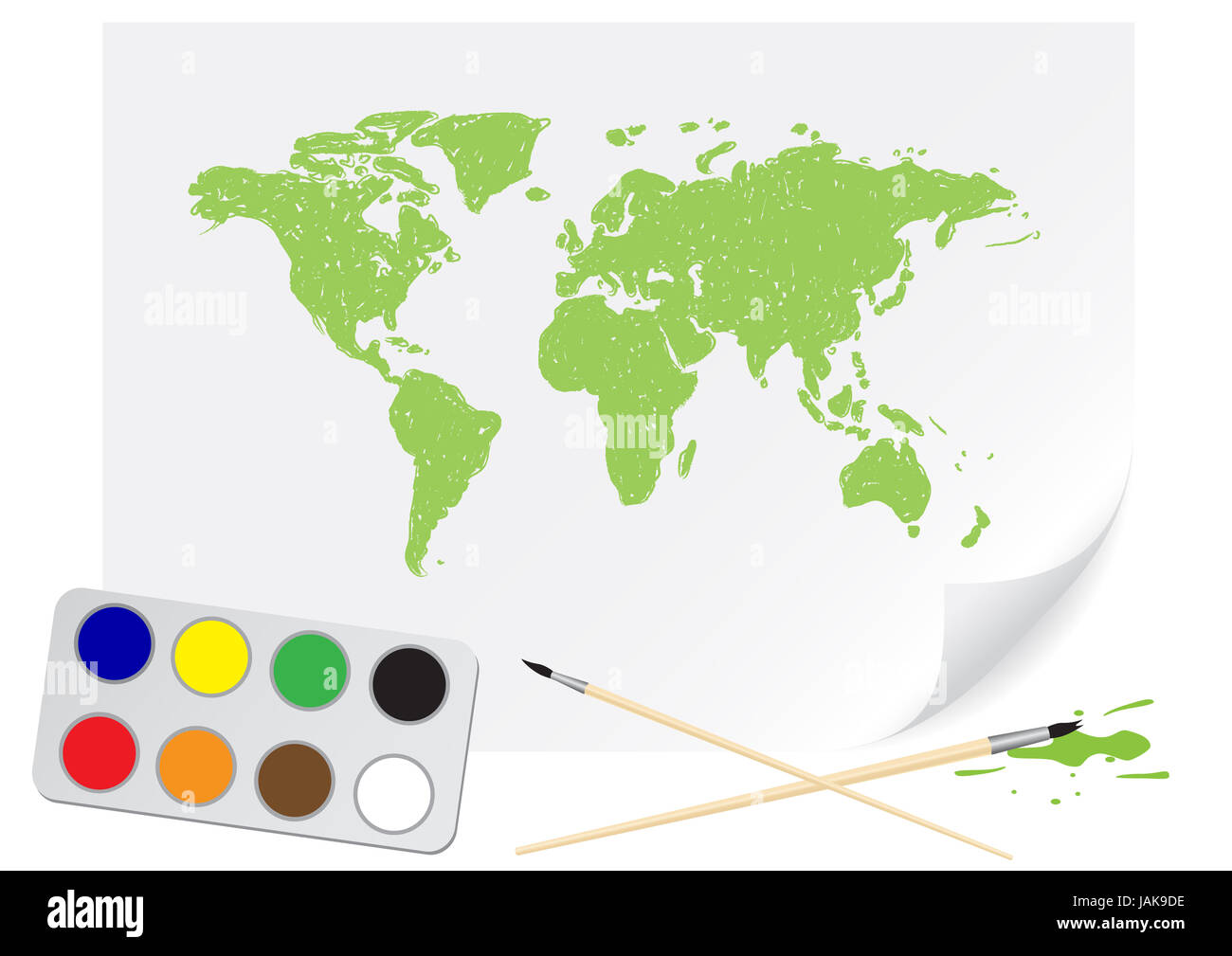 Children drawings earth Cut Out Stock Images & Pictures - Alamy