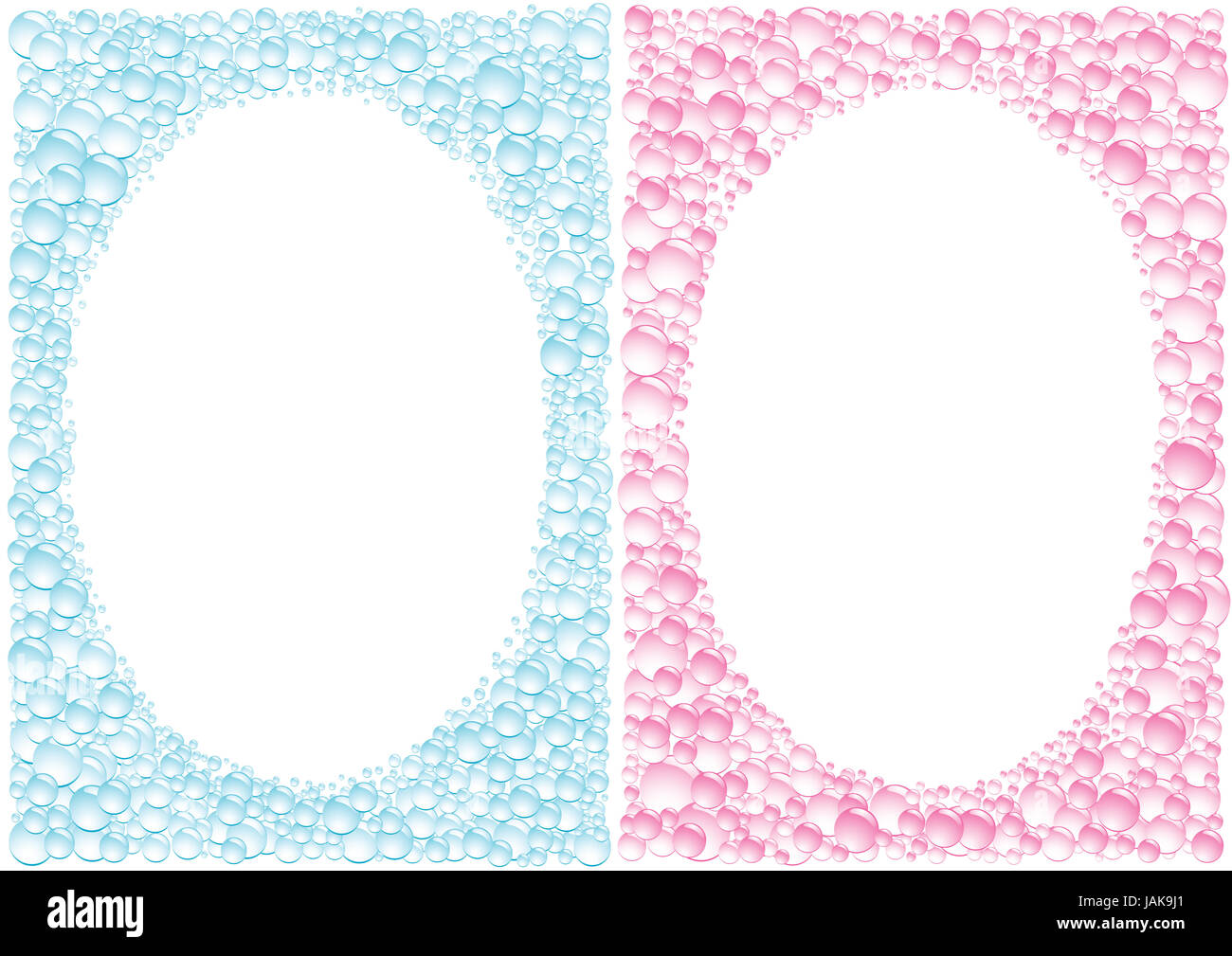 The drops blue and pink framework for photo Stock Photo - Alamy