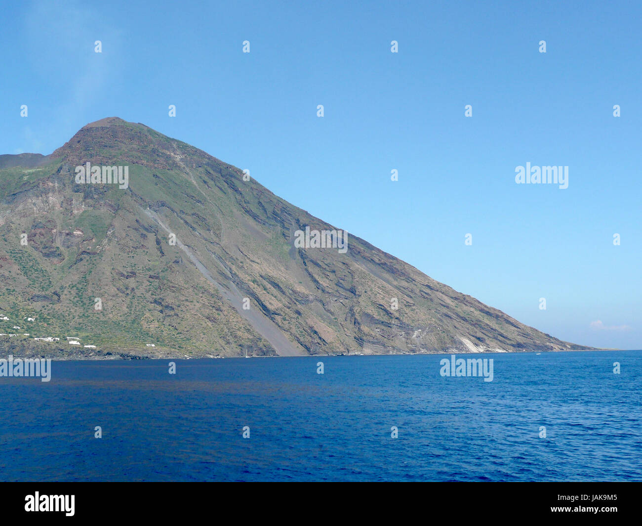 Stromboli, active volcano which is part of the Aeolian Islands ...
