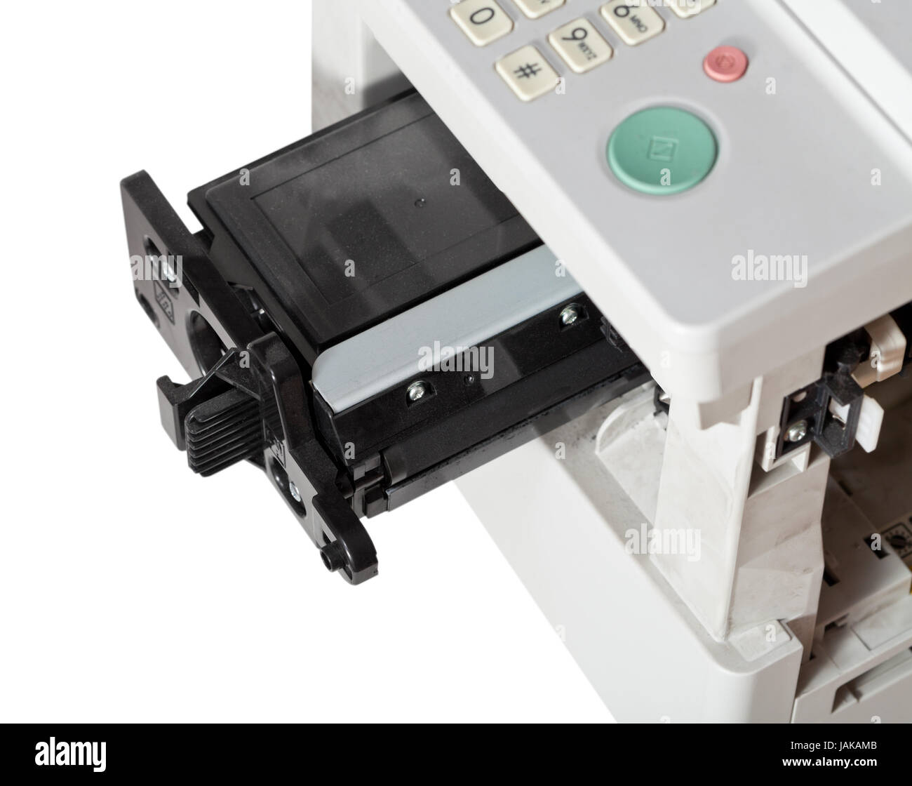 toner cartridge inserted in office copier close up Stock Photo - Alamy