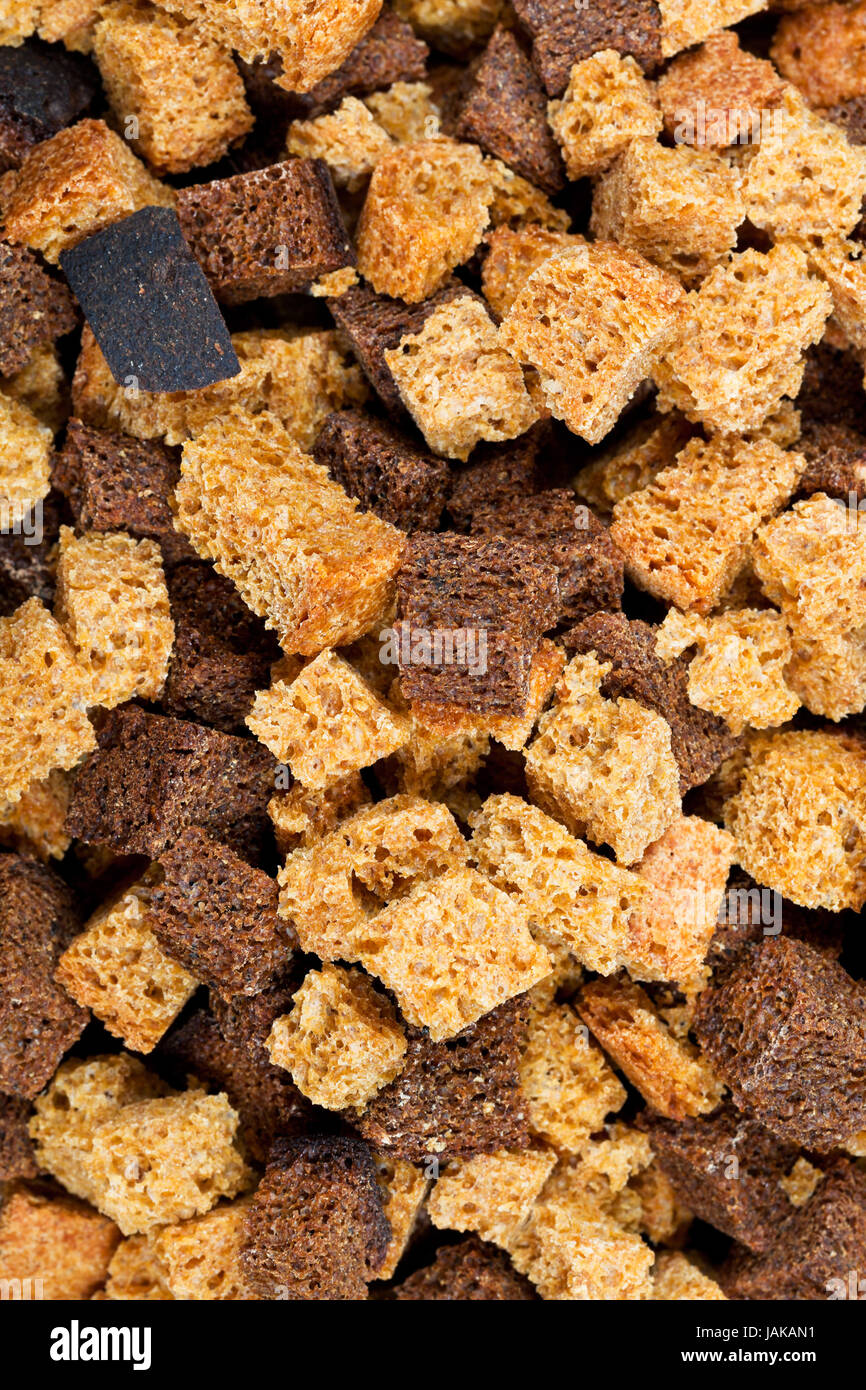 background from dried bread pieces close up Stock Photo - Alamy