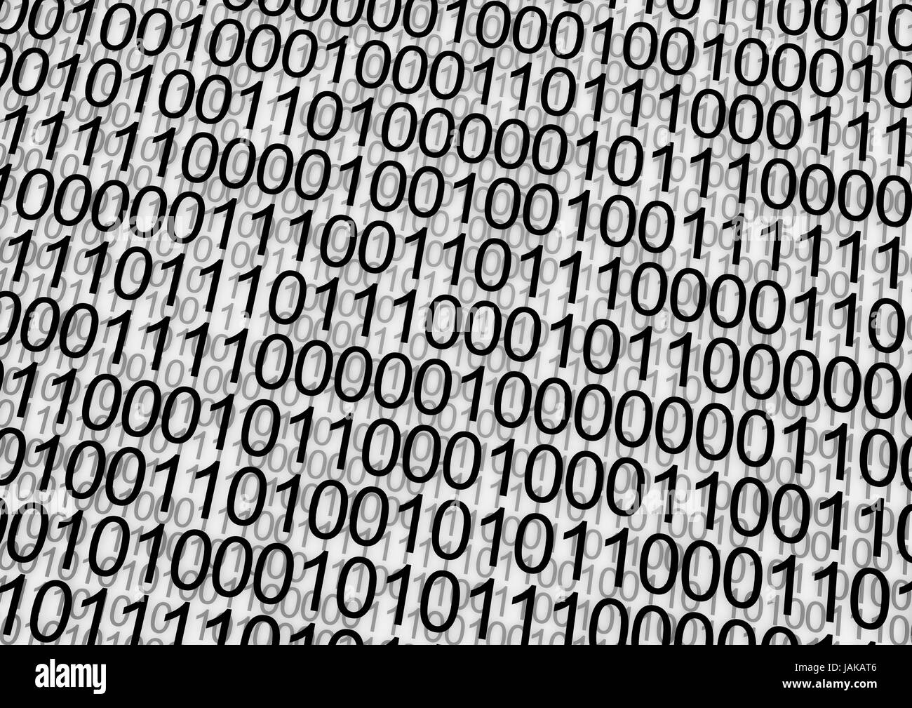 a binary code in various levels with one and zero Stock Photo - Alamy