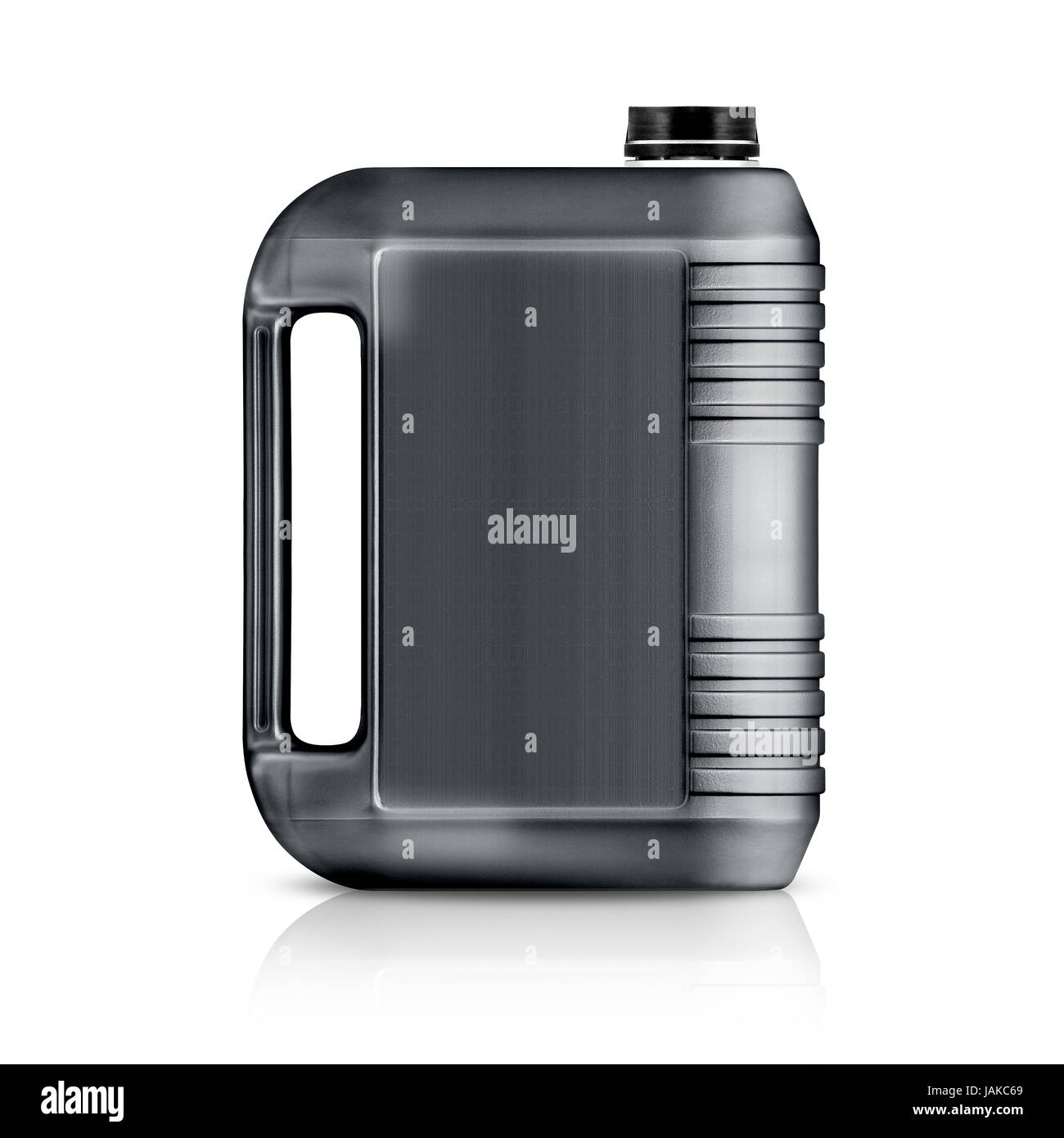 Gray plastic gallon, jerry can isolated on a white background. (with ...