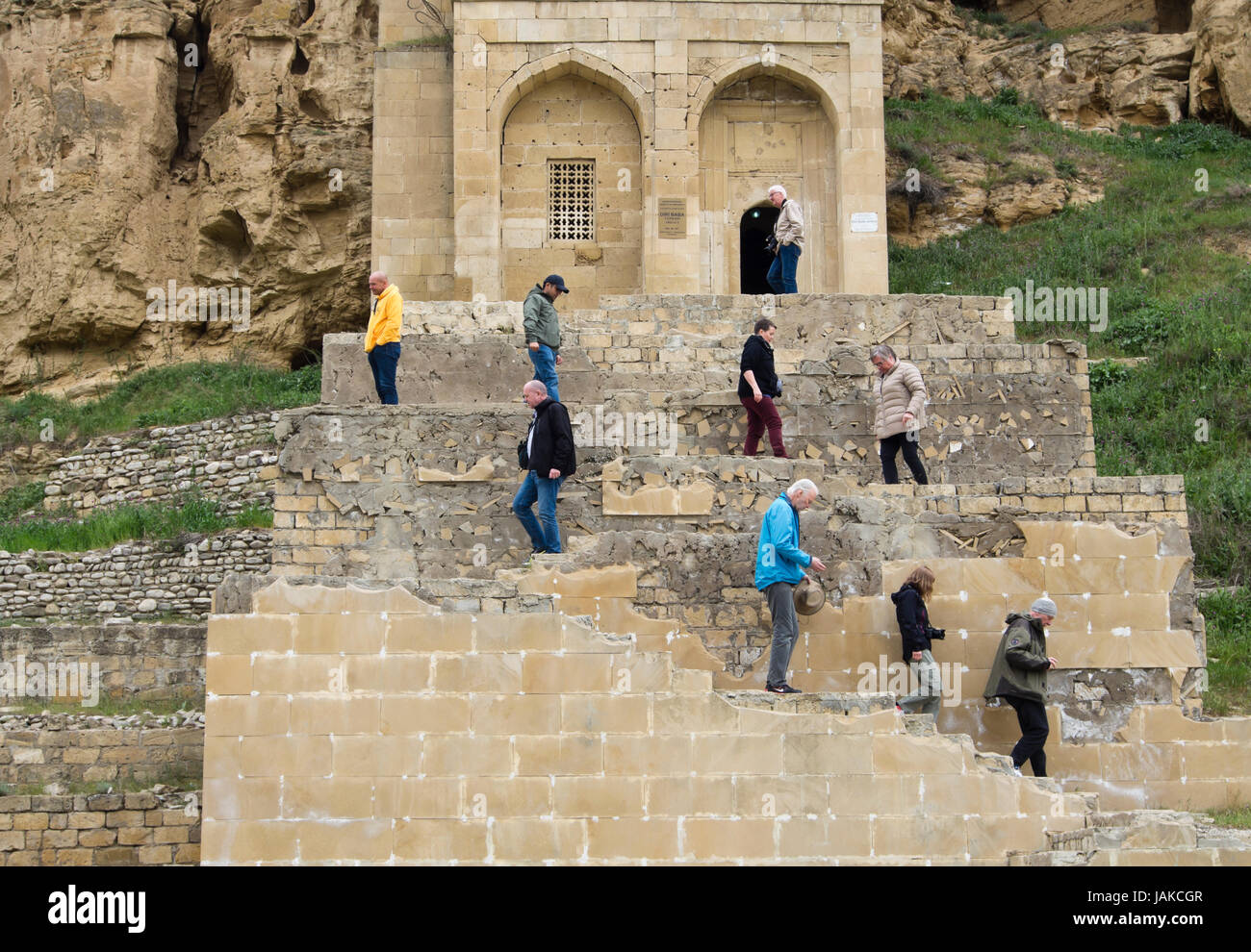 Sheikh Diri Baba Mausoleum in the town Maraza, region Gobustan in ...