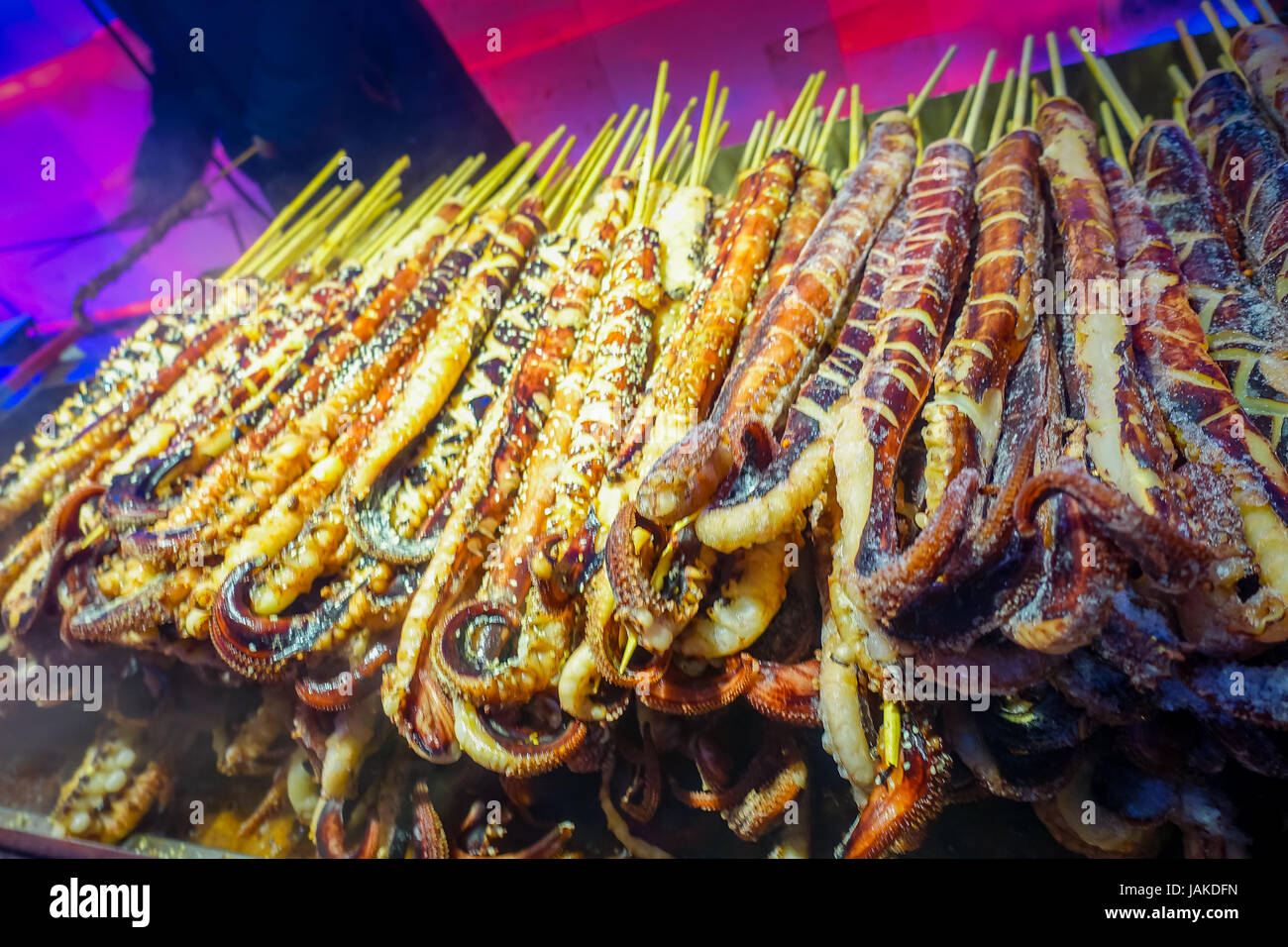 Street food in Harbin street market in China Stock Photo - Alamy
