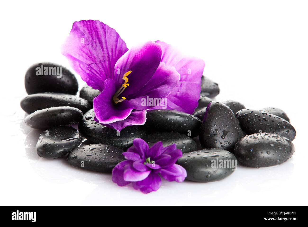 Zen pebbles. background of a spa with stones Stock Photo - Alamy