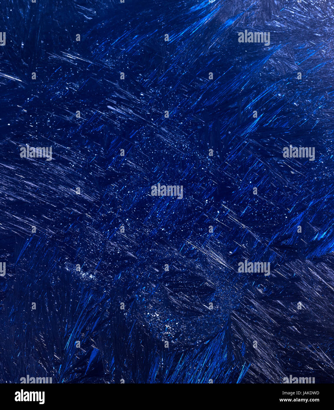 ice block structure with frost pattern, illuminated with blue effect ...