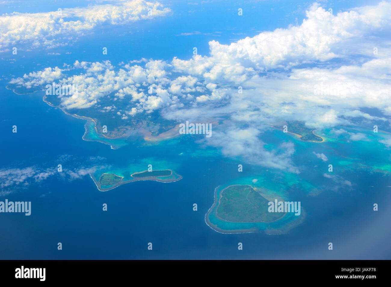 aerial view of Okinawa Islands Stock Photo - Alamy
