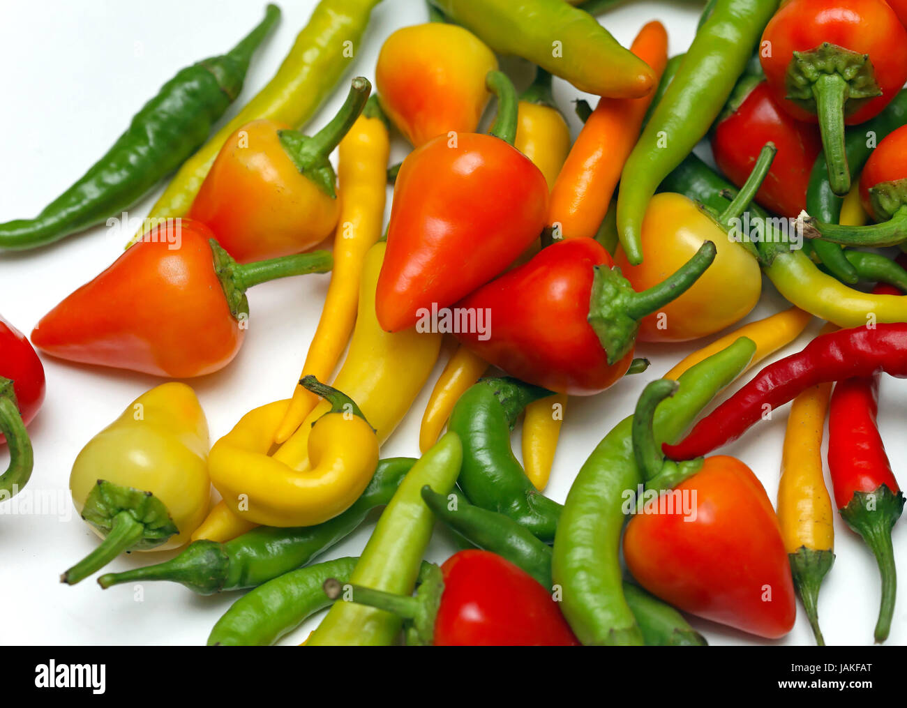 Variety of hot and spicey chilli peppers Stock Photo - Alamy