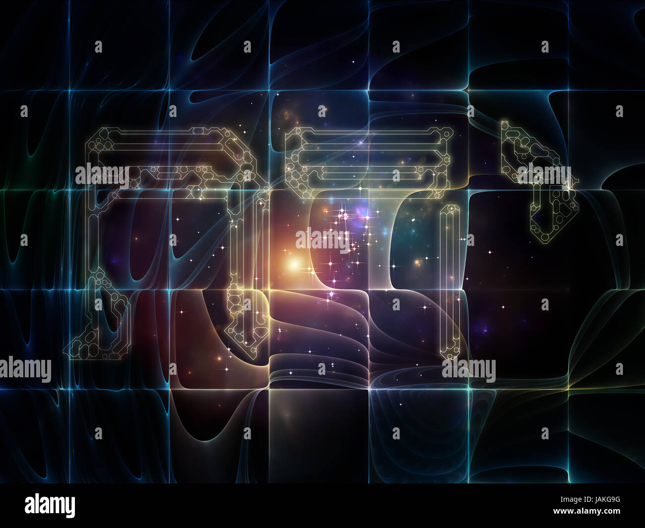 Names of God series. Composition of stylized Hebrew Kabbalah God ...