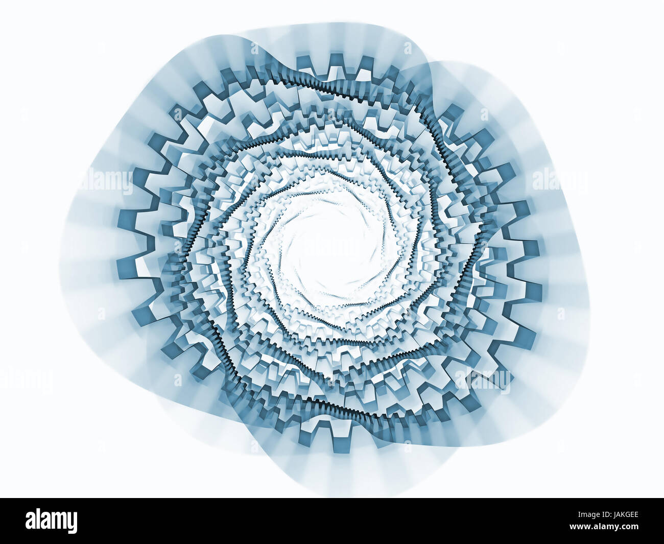 Blue Gears series. Background of blue fractal gear elements for your ...