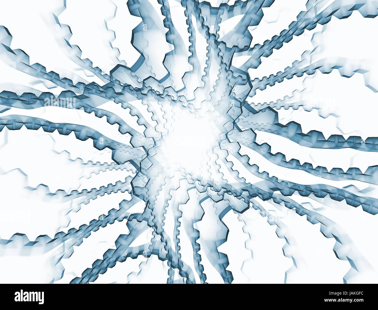 Blue Gears series. Background of blue fractal gear elements for your ...