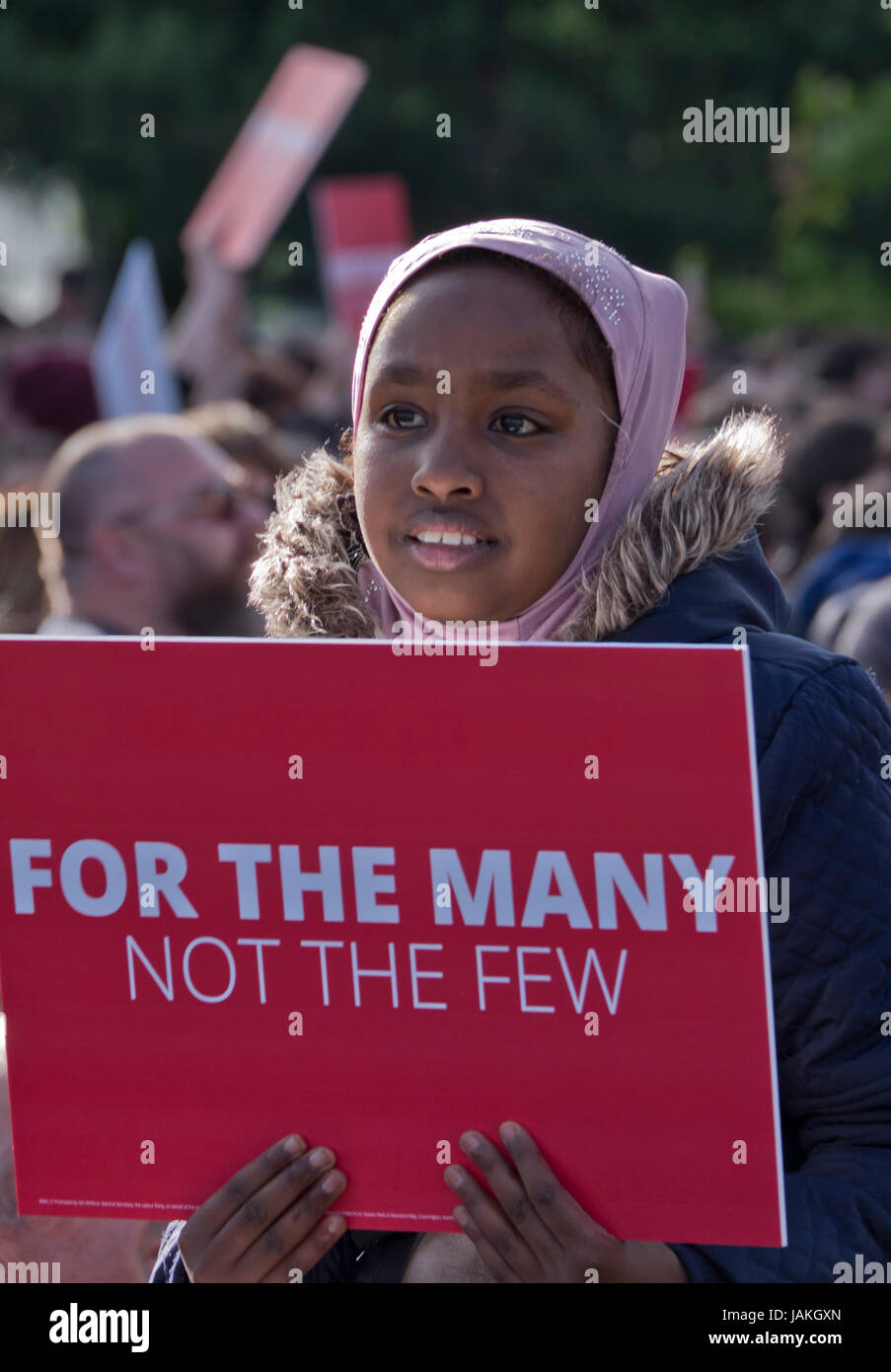 Young labour supporter hi-res stock photography and images - Alamy