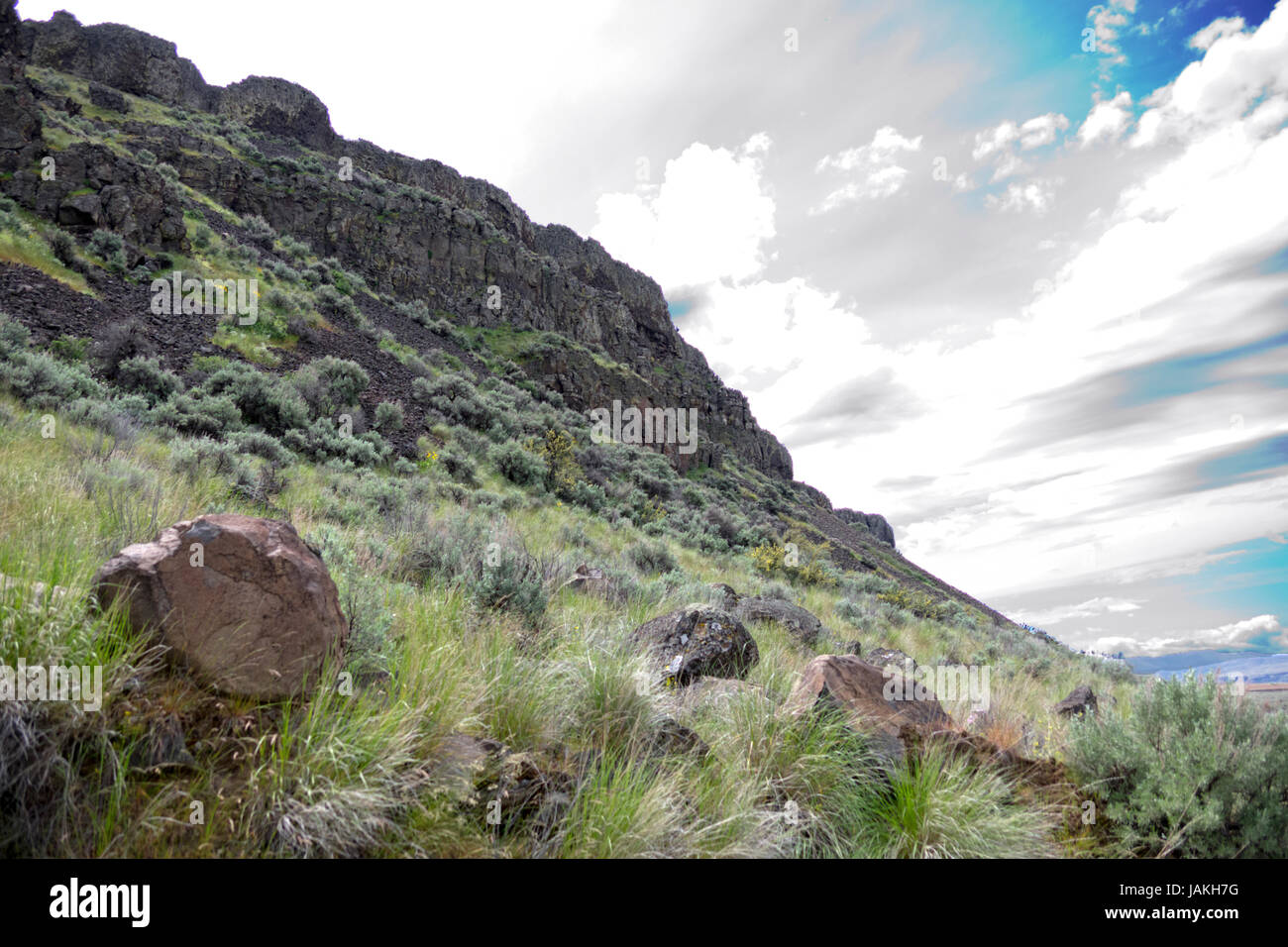 Columbia River Gorge in central Washington State, USA Stock Photo - Alamy