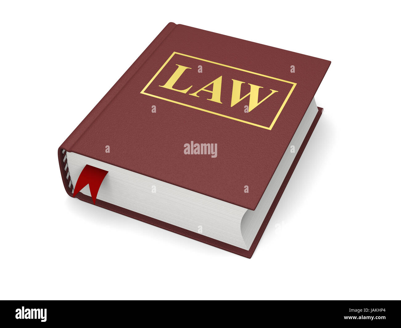 Law book isolated on white background, symbol of law and justice Stock ...