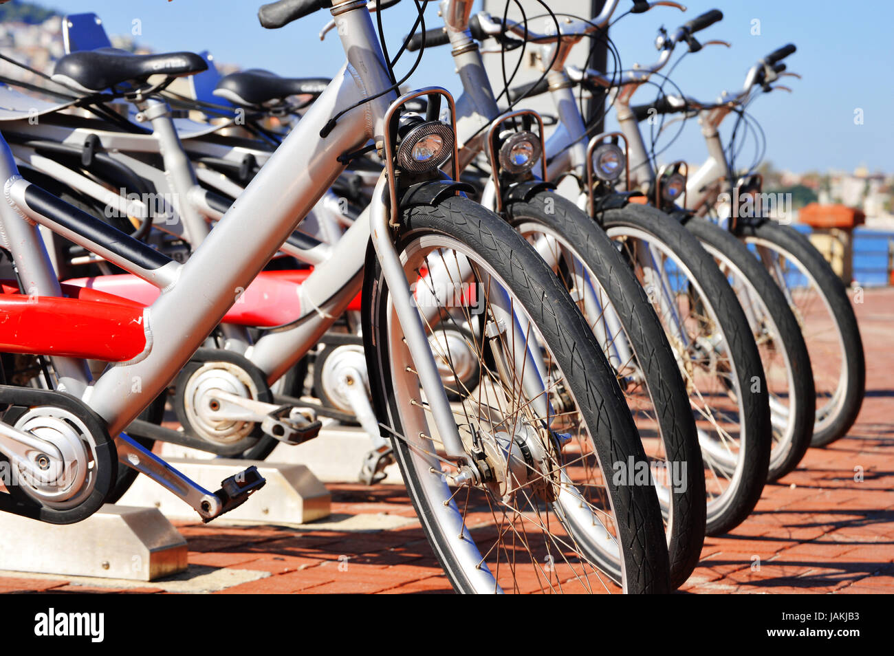 Public bicycle transportation system Stock Photo - Alamy
