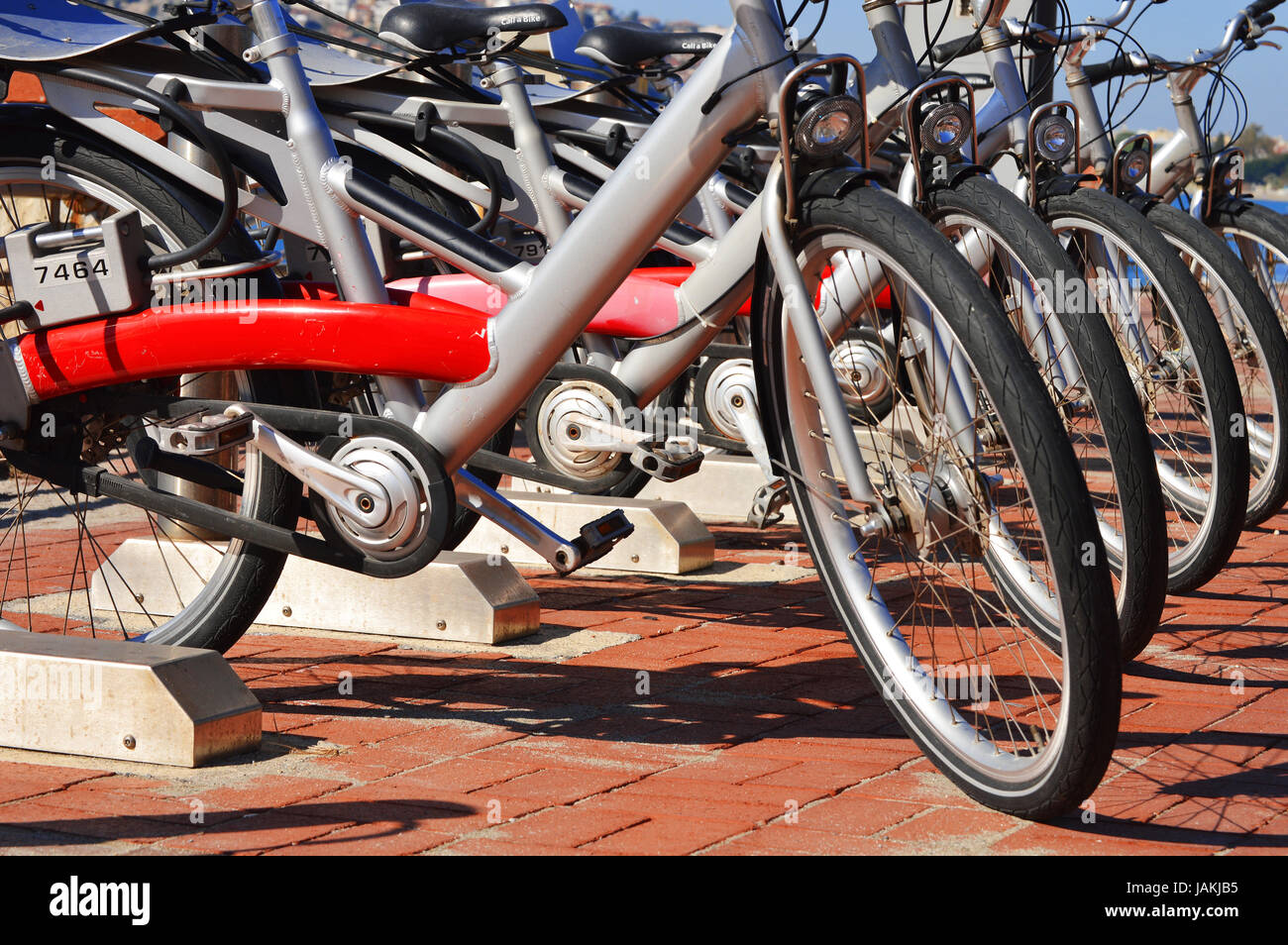 Public bicycle transportation system Stock Photo - Alamy