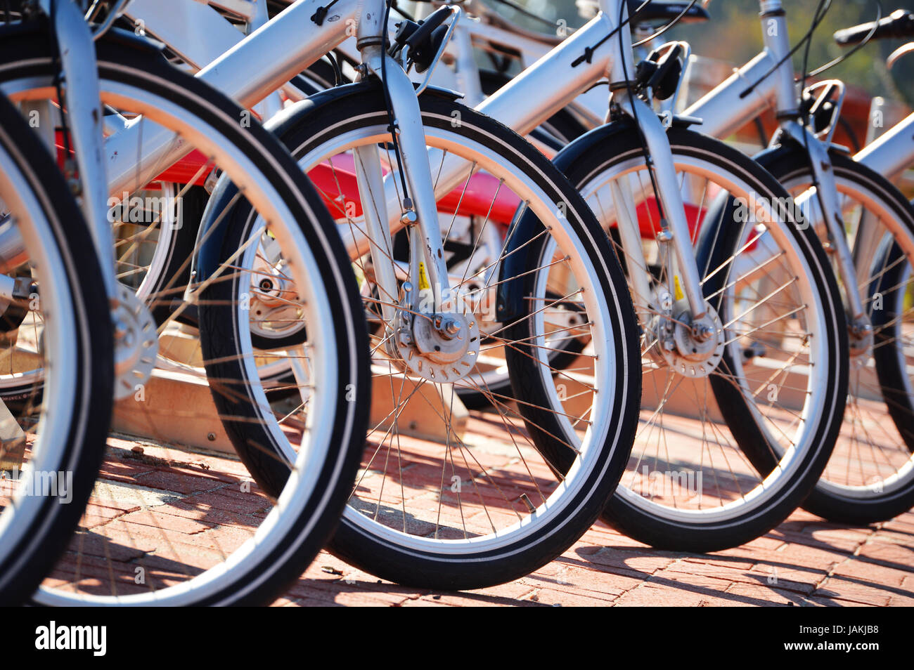Public bicycle transportation system Stock Photo - Alamy