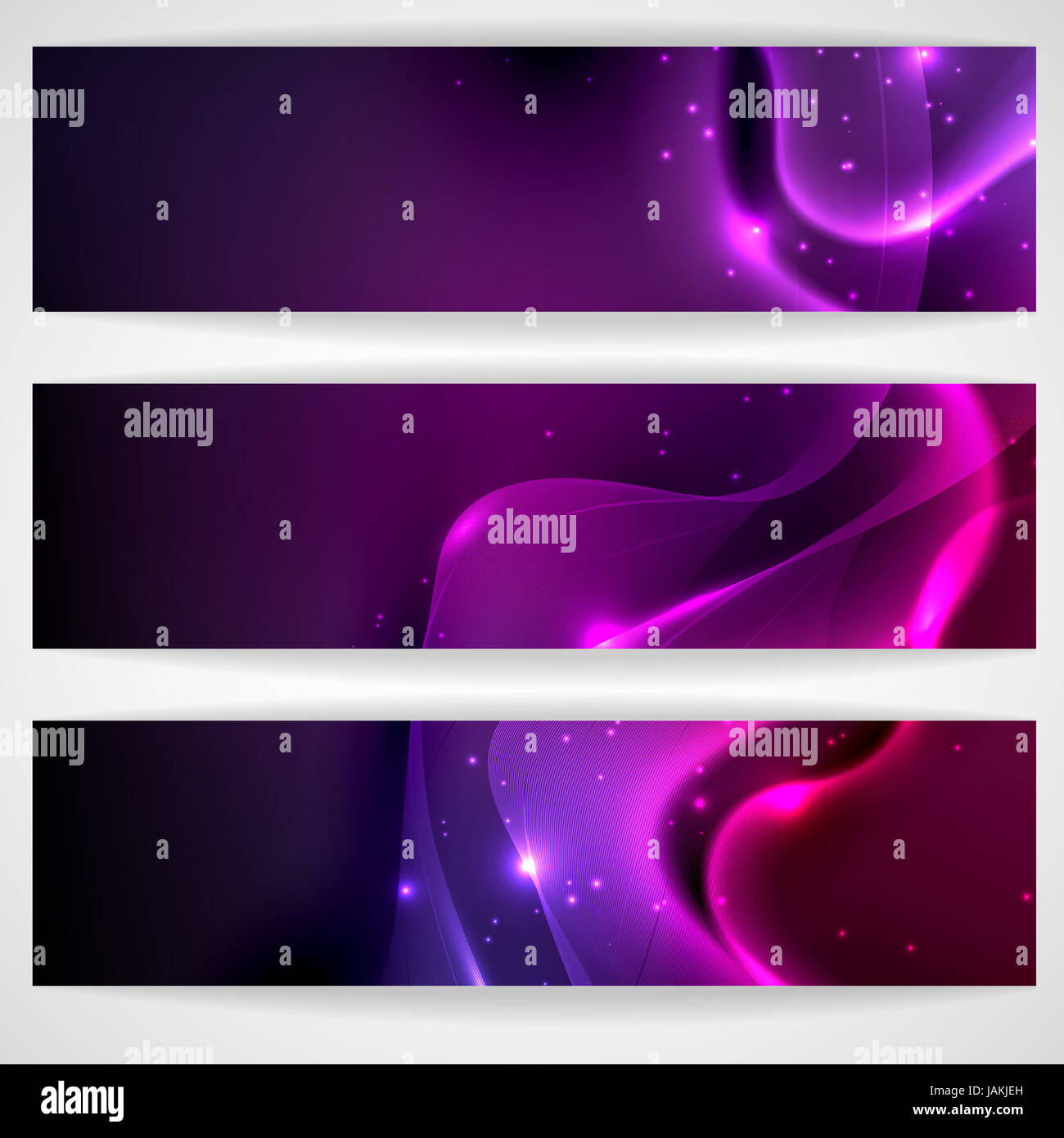 Dark Purple Abstract Banner. Vector Illustration. Eps 10 Stock Photo ...