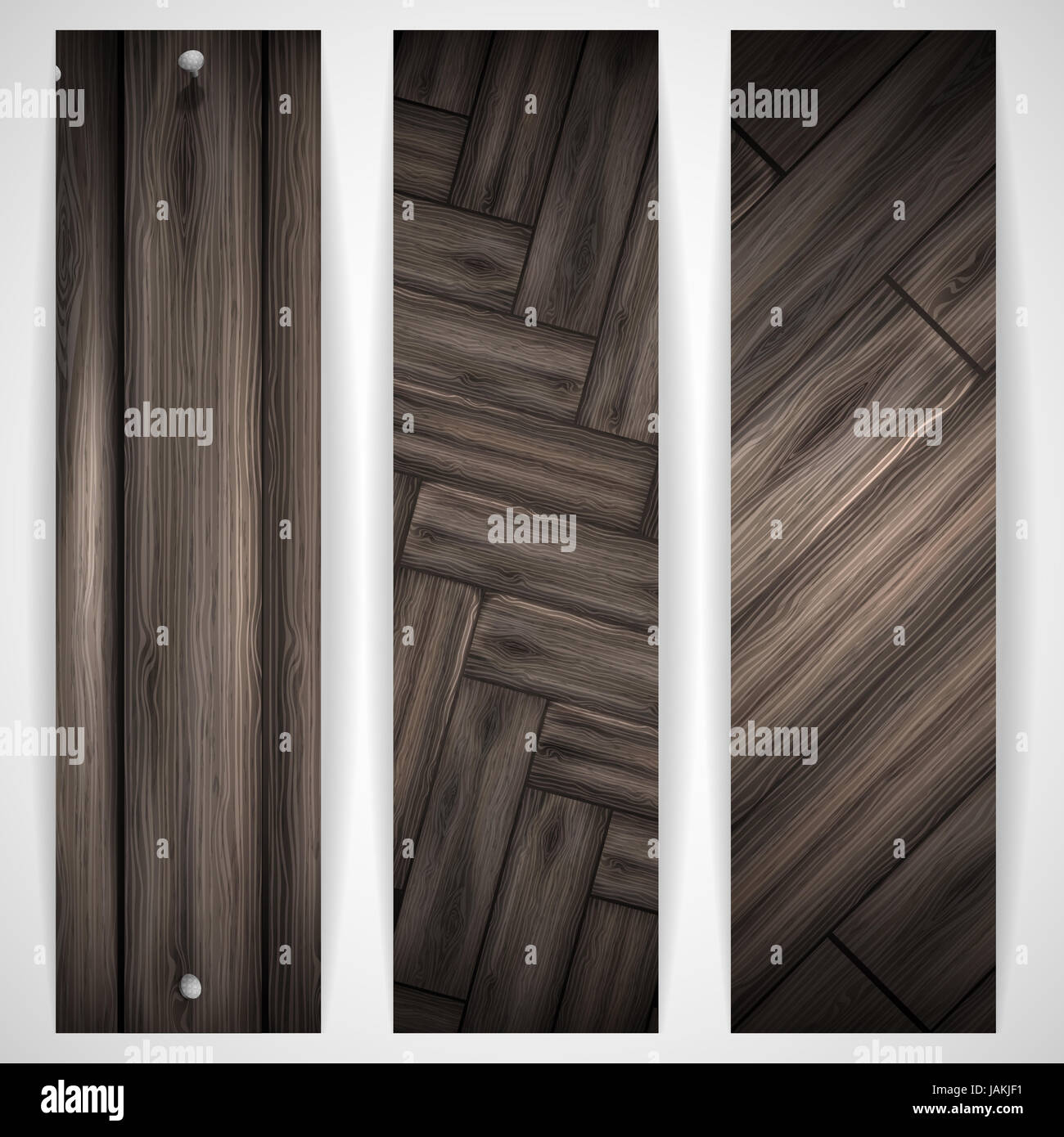 Wooden texture banner. Vector illustration. Eps 10 Stock Photo - Alamy