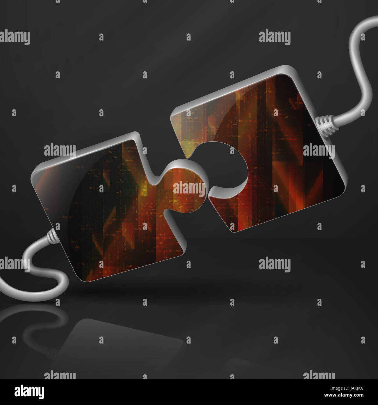 Modern Puzzle Template. Vector Illustration. Eps 10 Stock Photo - Alamy