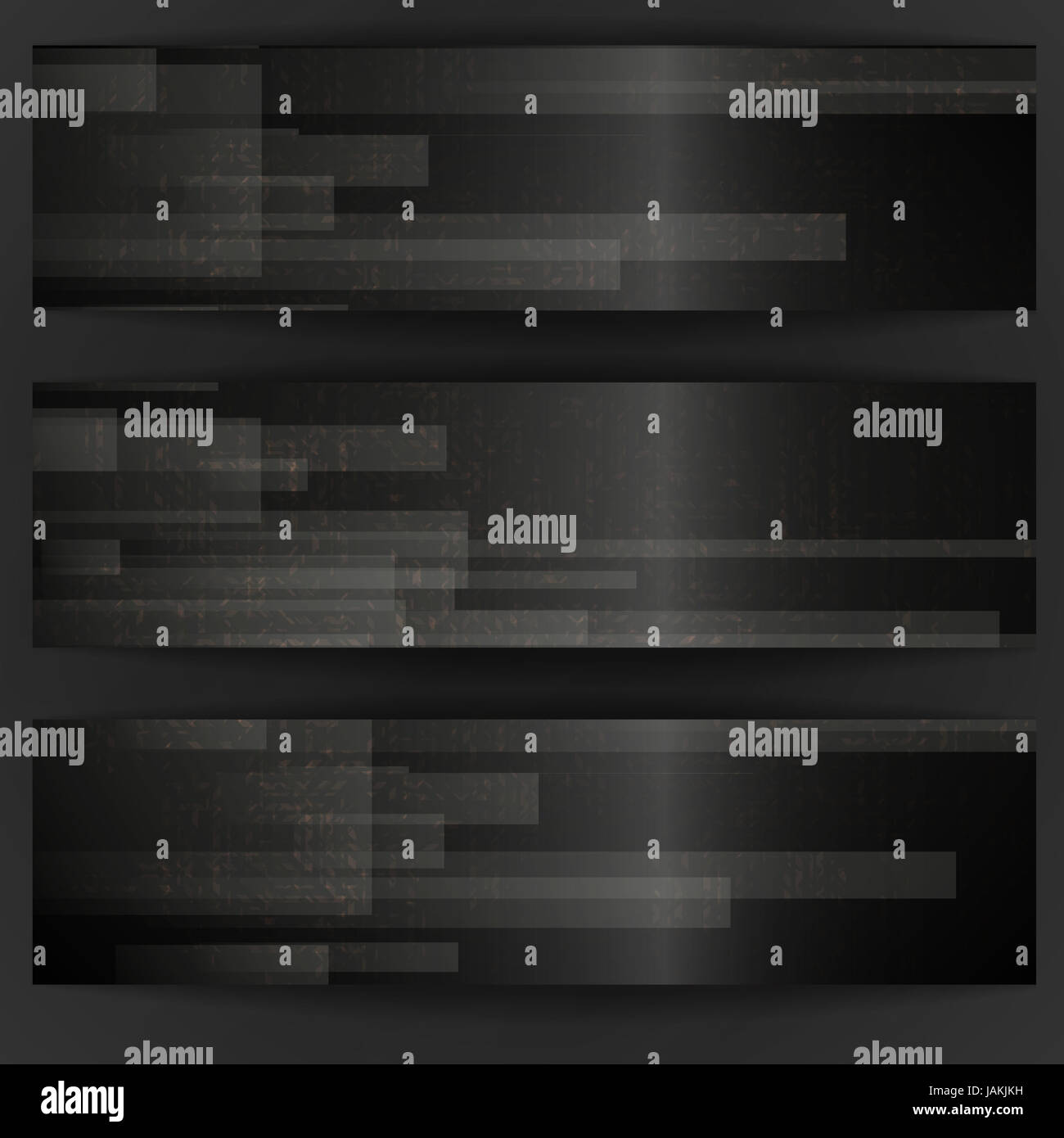 Abstract Black Rectangle Shapes Banner. Vector Illustration. Eps 10 ...