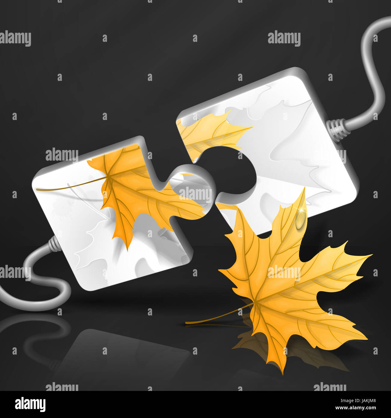 Modern Puzzle Template. Vector Illustration. Eps 10 Stock Photo - Alamy