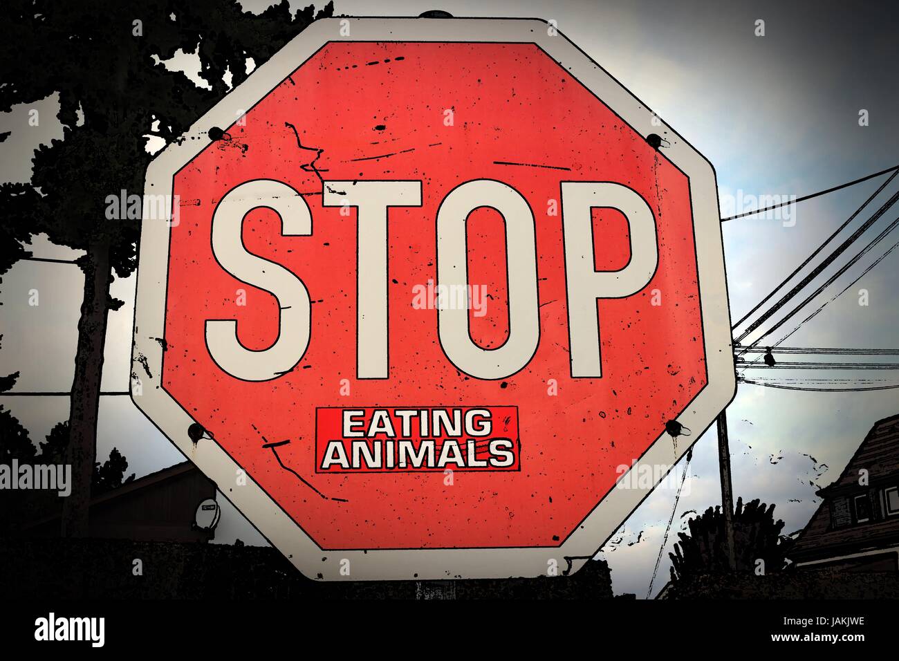 stop eating animals Stock Photo - Alamy